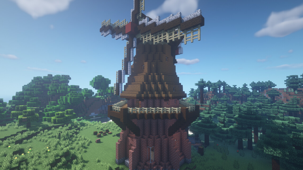 Dutch/East Frisian Windmill Mill Minecraft Map