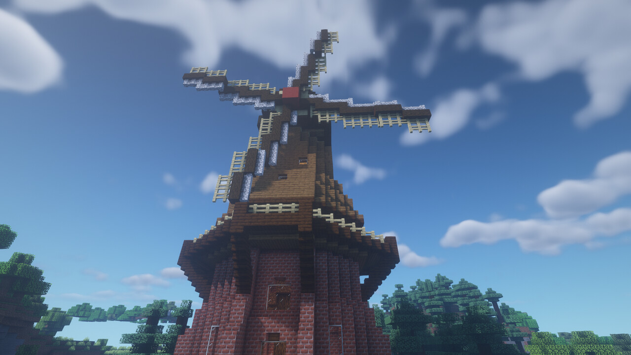 Dutch/East Frisian Windmill Mill Minecraft Map