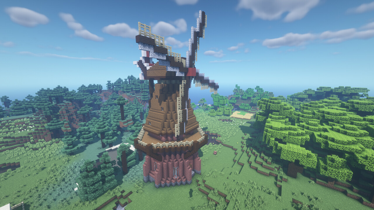 Dutch/East Frisian Windmill Mill Minecraft Map