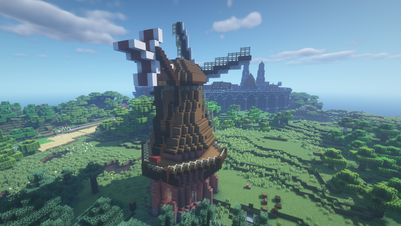 Dutch/East Frisian Windmill Mill Minecraft Map