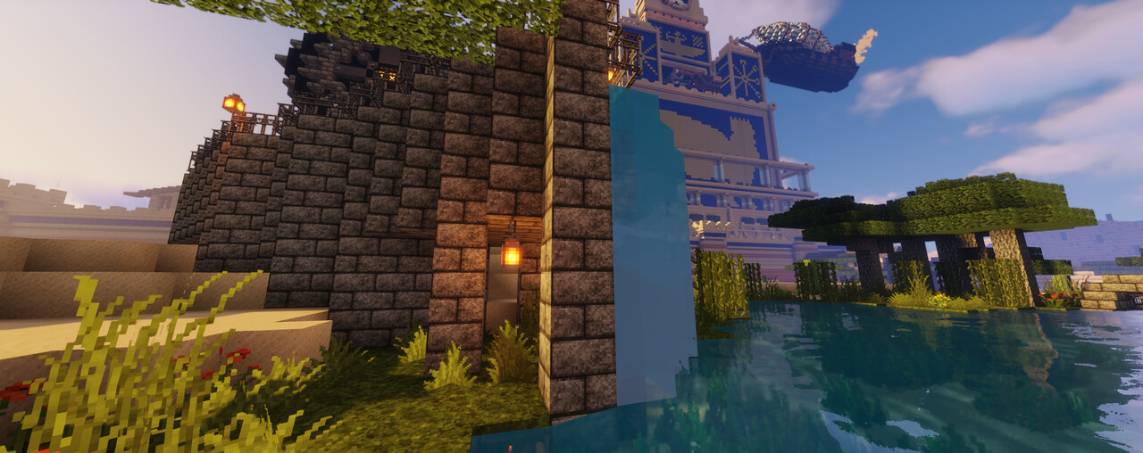 Steampunk Watermill Minecraft Map