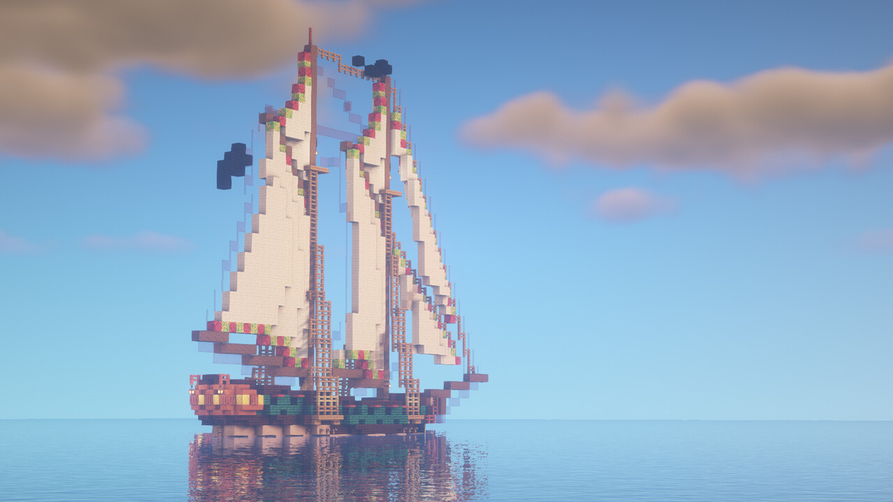 Ship schooner Quetzal Minecraft Map