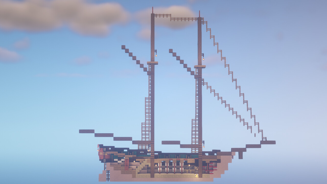 Ship schooner Quetzal Minecraft Map
