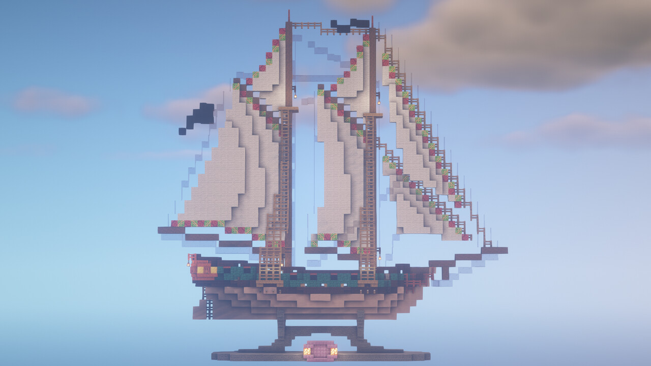 Ship schooner Quetzal Minecraft Map
