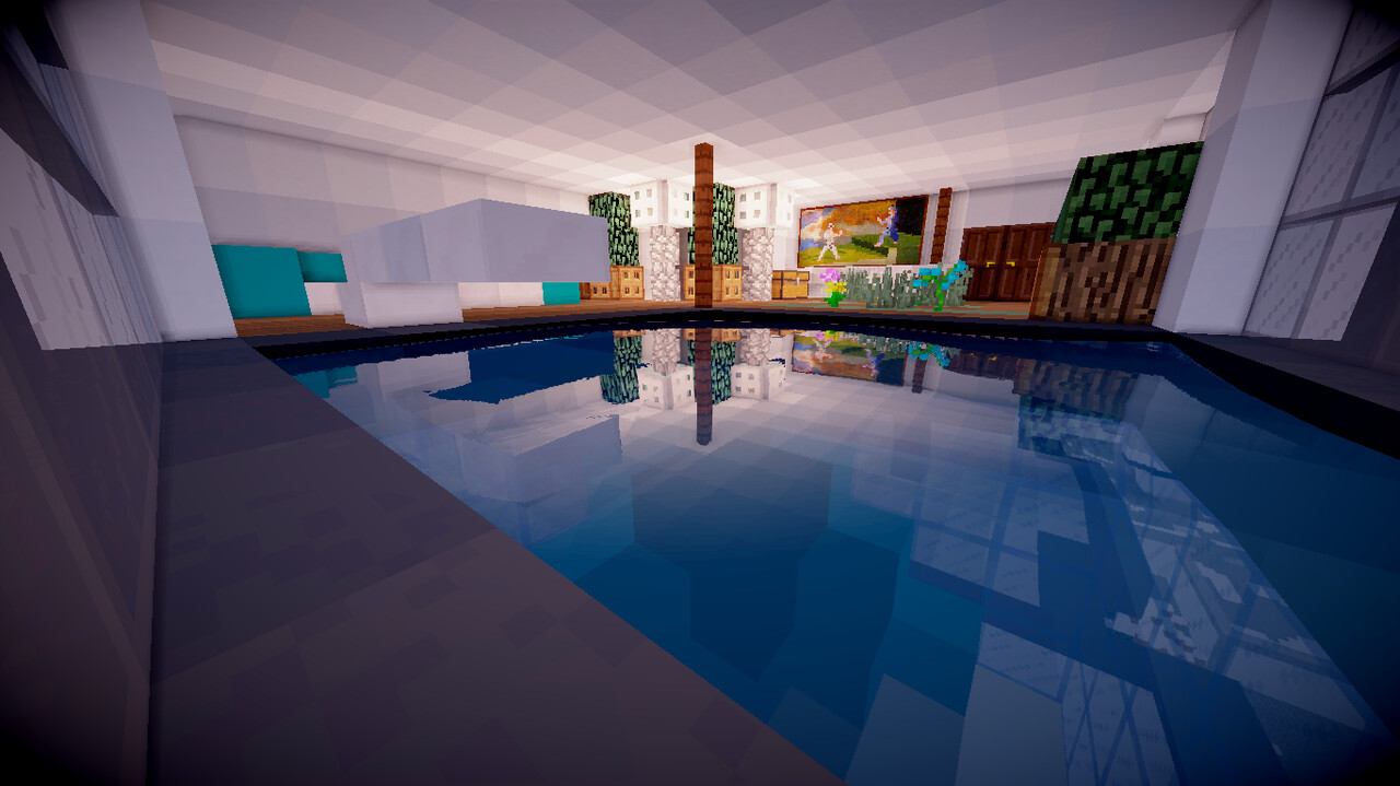 Massive Modern Mansion On Montains Finished Minecraft Map