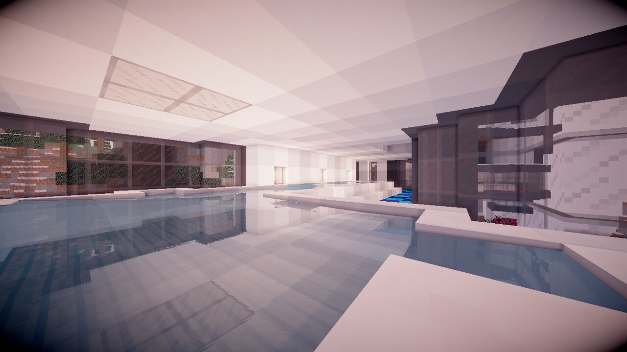 Massive Modern Mansion On Montains Finished Minecraft Map
