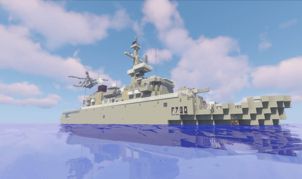 Floréal-class frigate - French Navy (1:1 scale) Minecraft Map