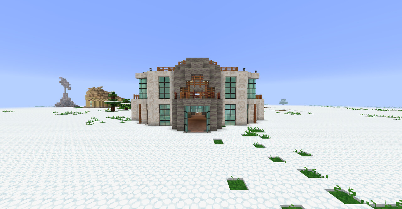 Symmetrical Modern House (SMH) Minecraft Map