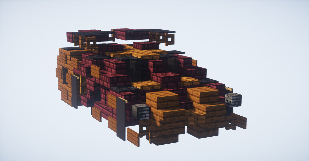 DARK KNIGHT: Tumbler (Batmobile) (2:1 Scale) Minecraft Map