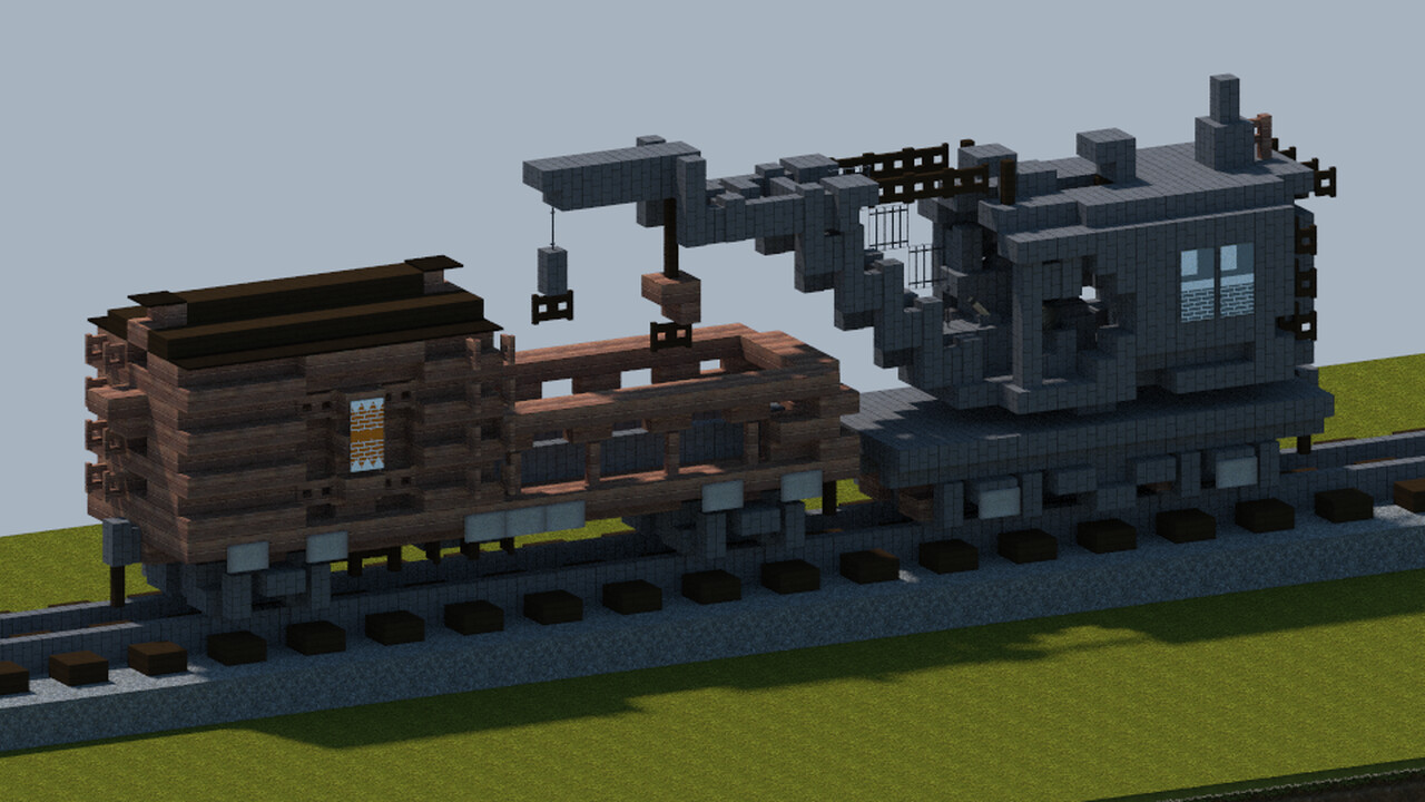 Railroad steam crane [With Download] Minecraft Map