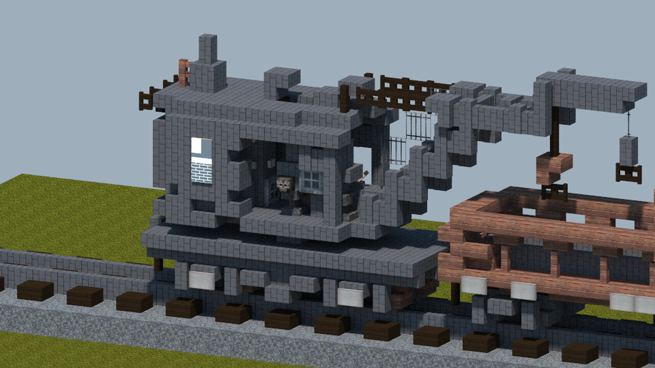 Railroad steam crane [With Download] Minecraft Map