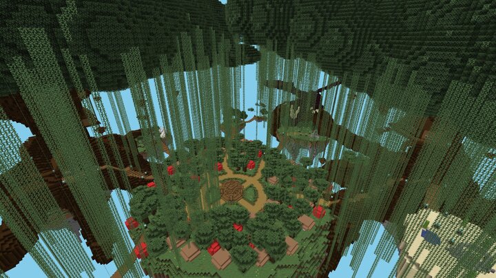 Giant Trees with Island Spawn schematic Minecraft Map