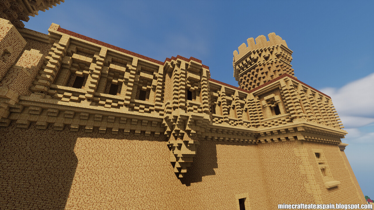 Minecraft replica of the Castle of Manzanares el Real, Madrid, Spain ...