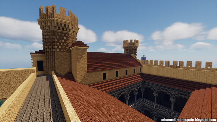 Minecraft replica of the Castle of Manzanares el Real, Madrid, Spain ...