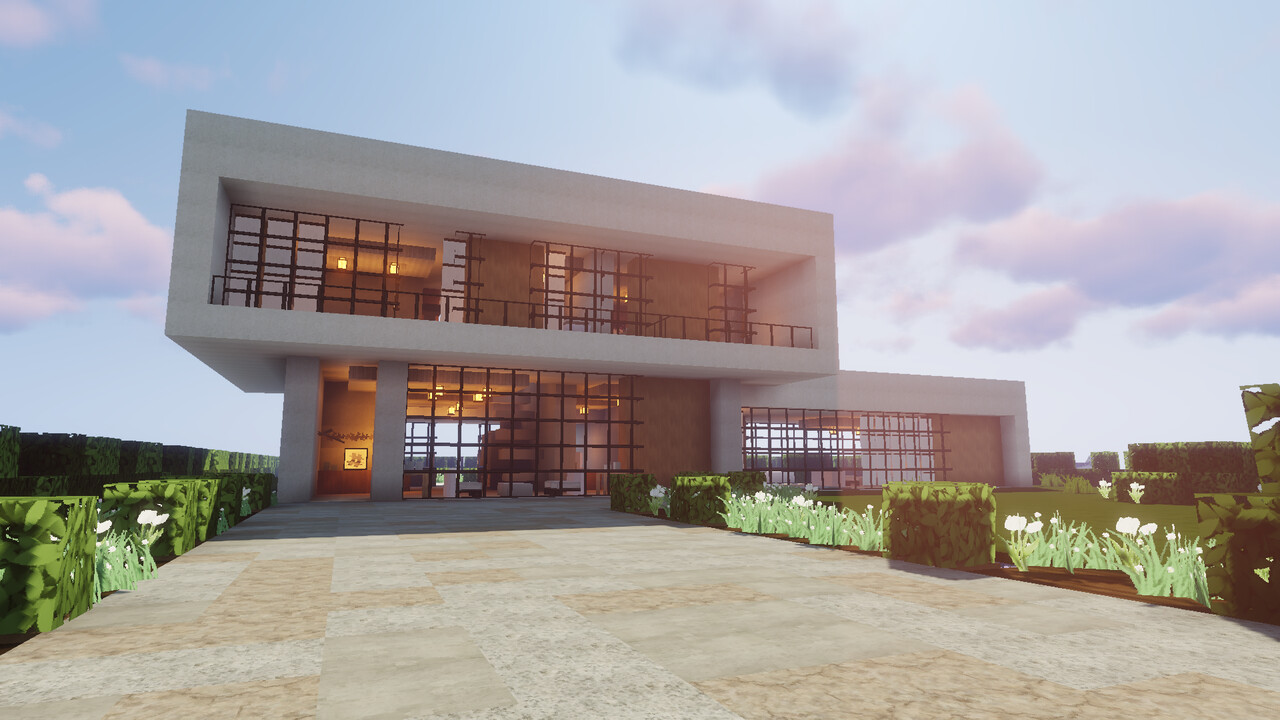 Modern (New Brutalist) House 1 Minecraft Map