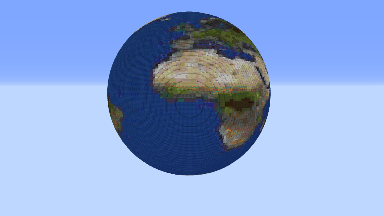 The Scale of the Earth and Moon 1.16 Minecraft Map