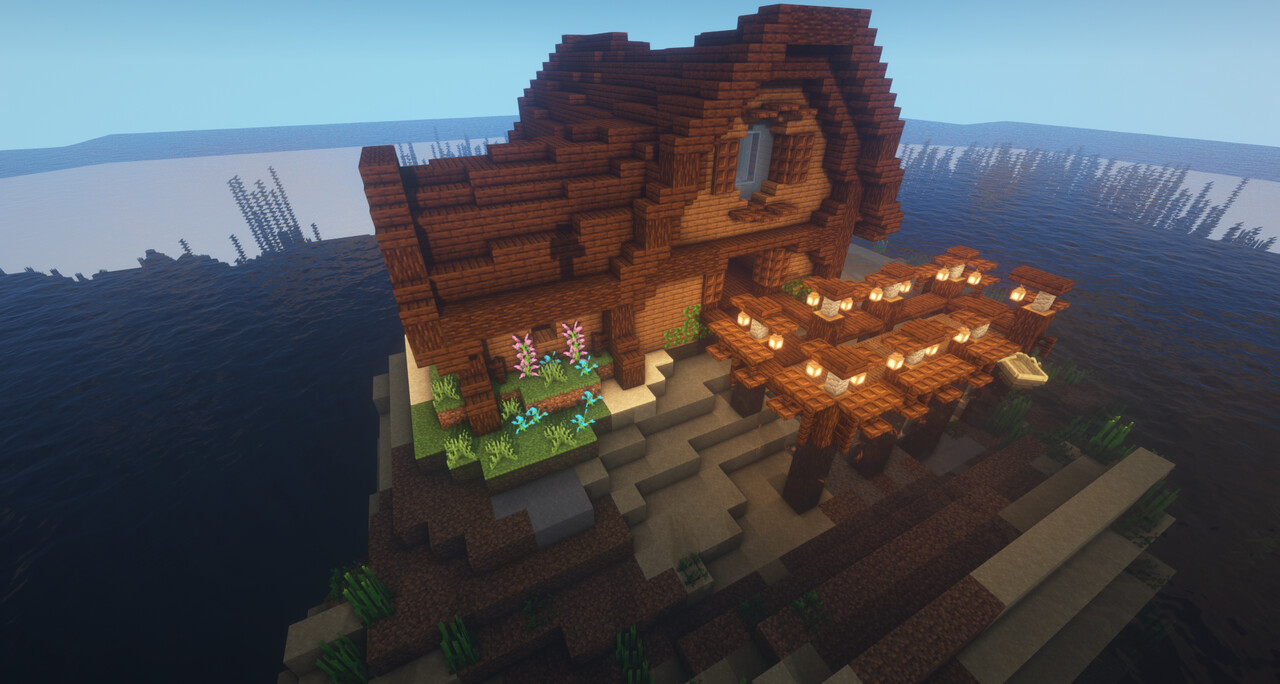 Island Beach House (with Download) Minecraft Map