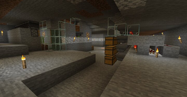 Pics of my base and underground storage Minecraft Map