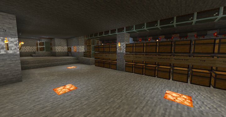 Pics of my base and underground storage Minecraft Map