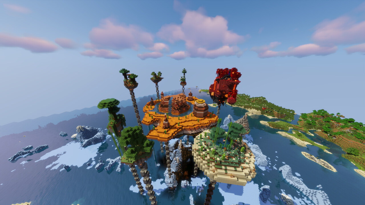 Togie's Floating Island Hardcore Base Minecraft Map