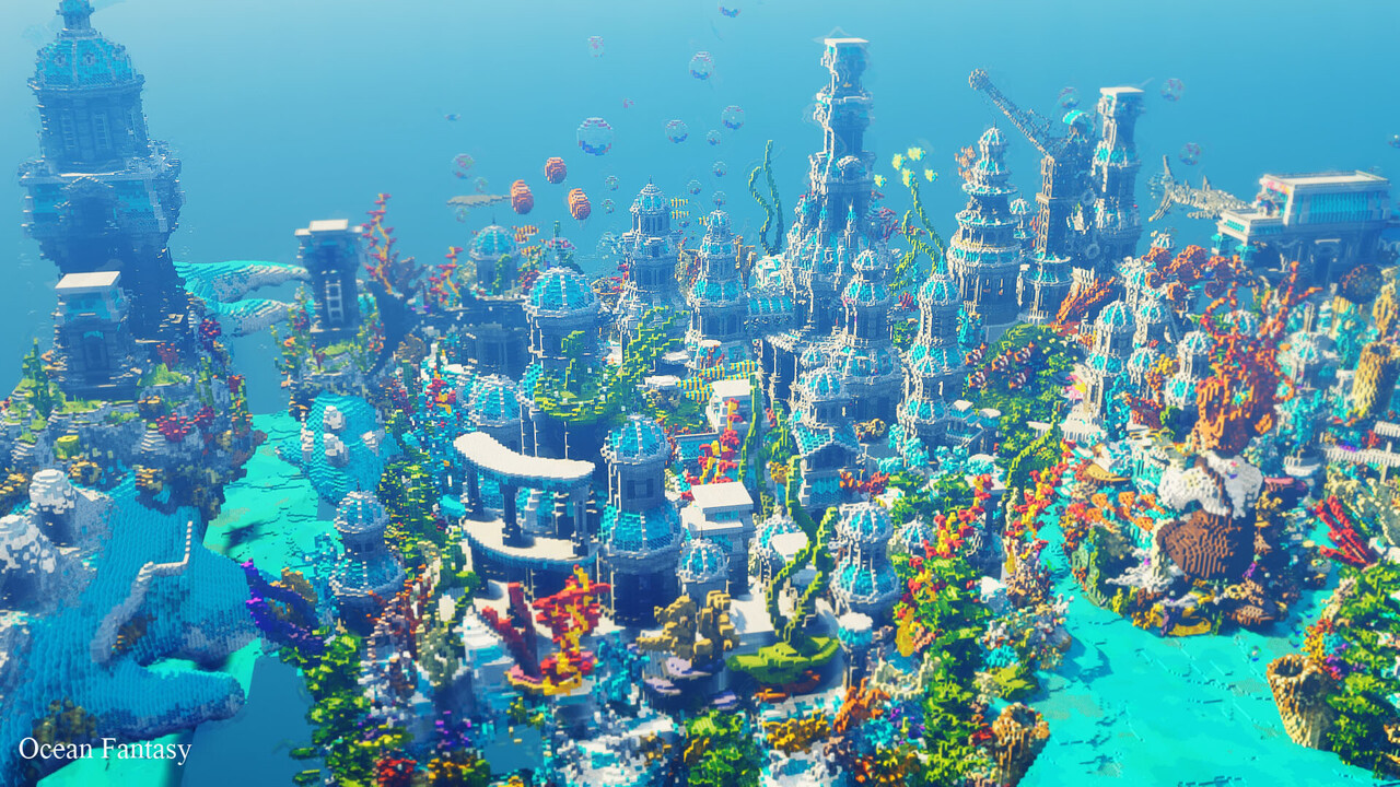 "Ocean Fantasy" Minecraft Map