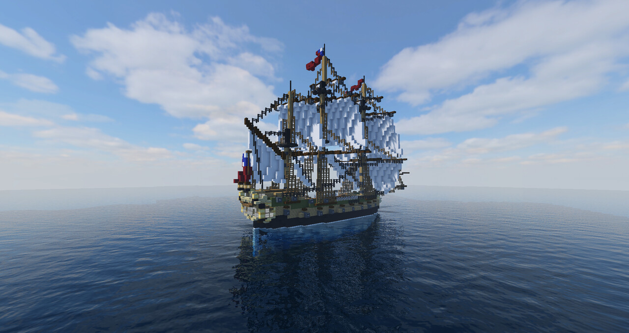 HMS Montego | Fictional British Indiaman (ShipSide) Minecraft Map