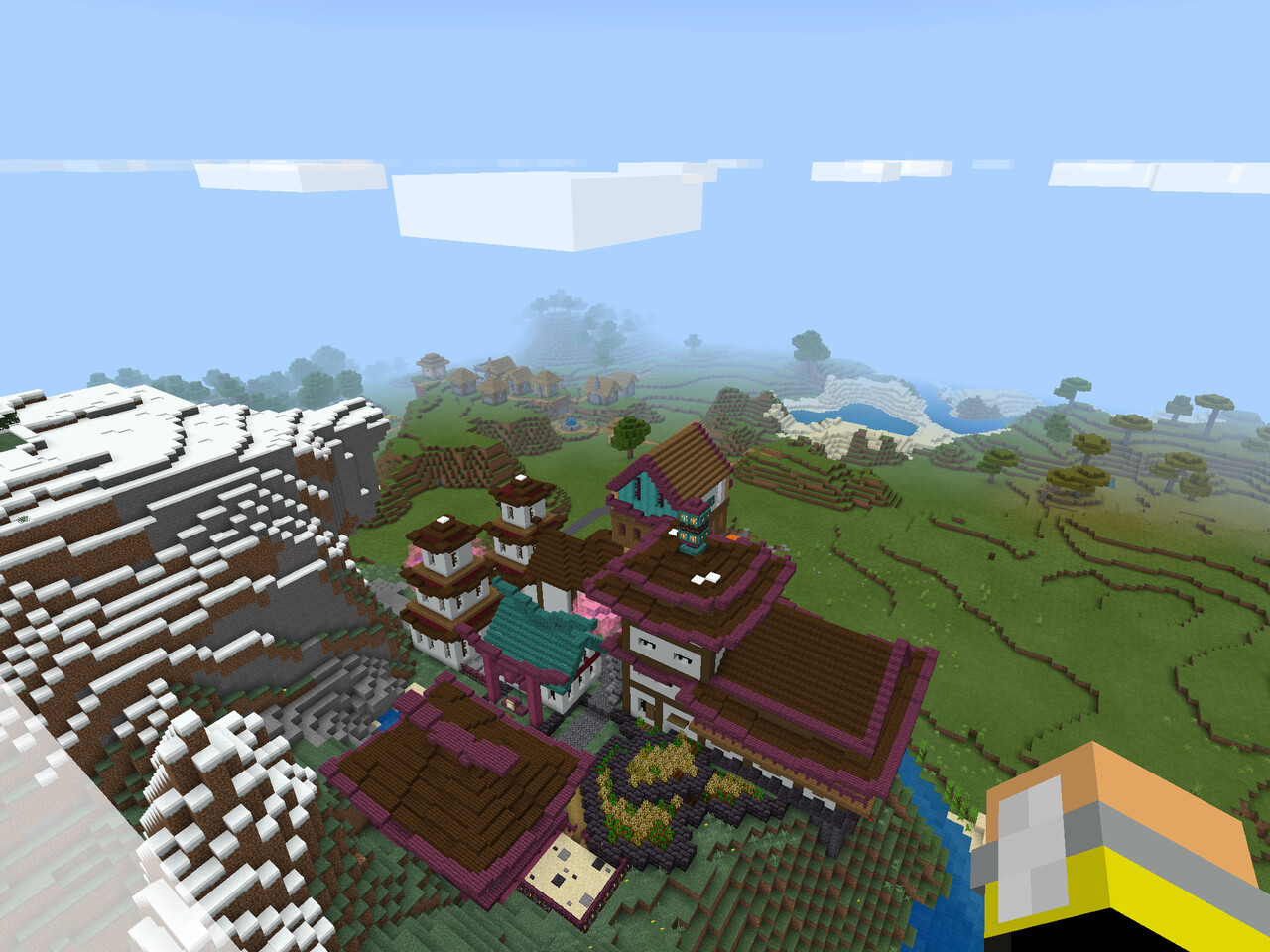 1.16 Japanese Monastery/castle/town! (Full Interior) Minecraft Map