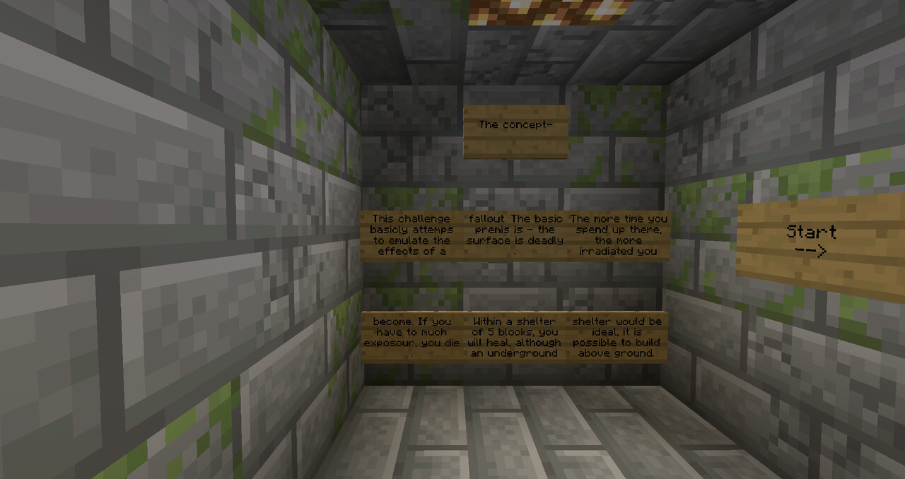 The FALLOUT - custom survival challenge Minecraft Map