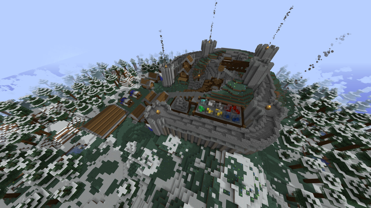 Melar Mountain Guild: Mining Settlement Minecraft Map