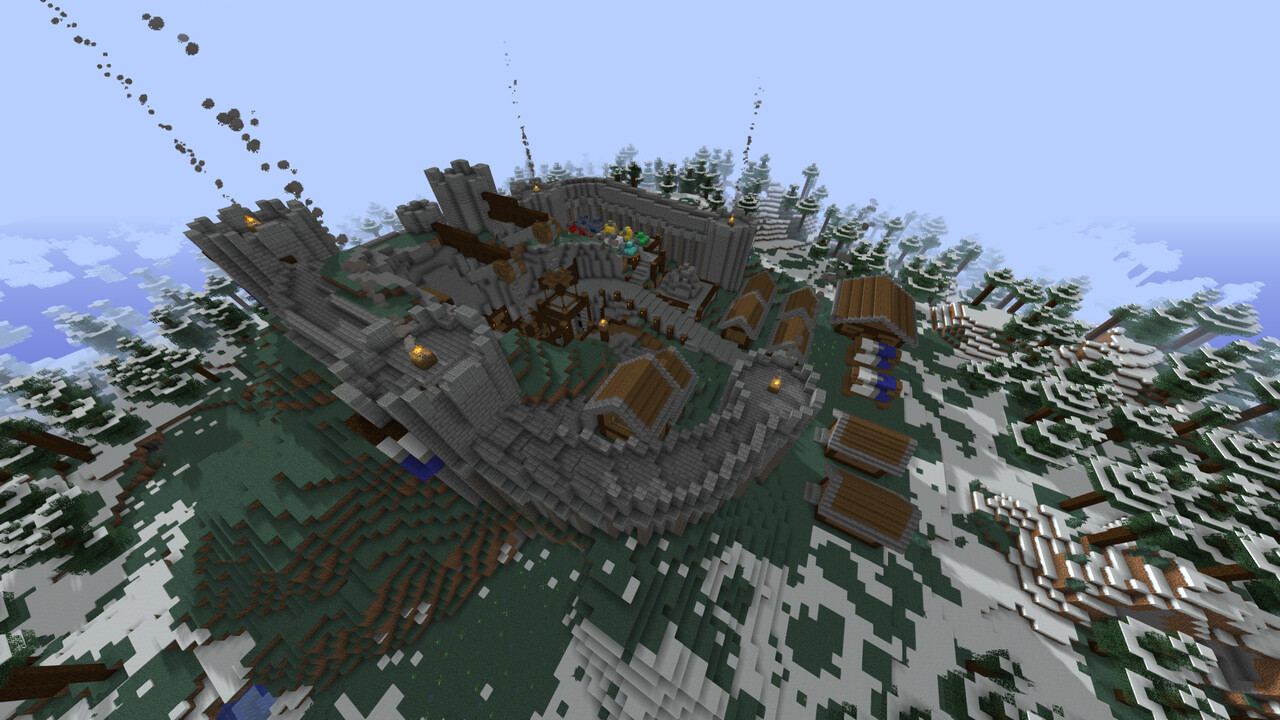 Melar Mountain Guild: Mining Settlement Minecraft Map