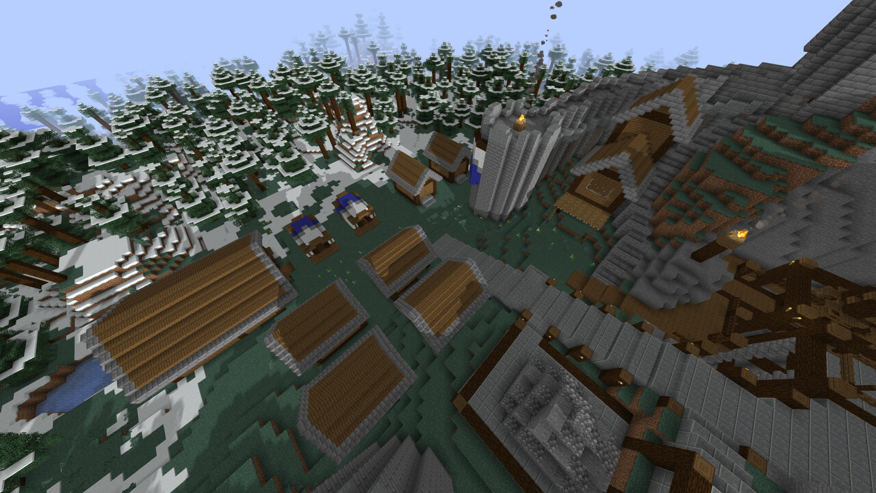 Melar Mountain Guild: Mining Settlement Minecraft Map