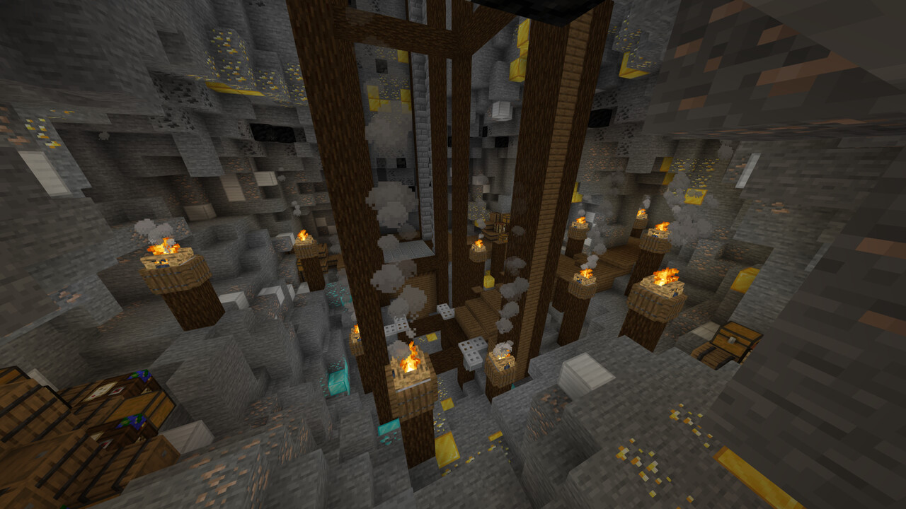 Melar Mountain Guild: Mining Settlement Minecraft Map