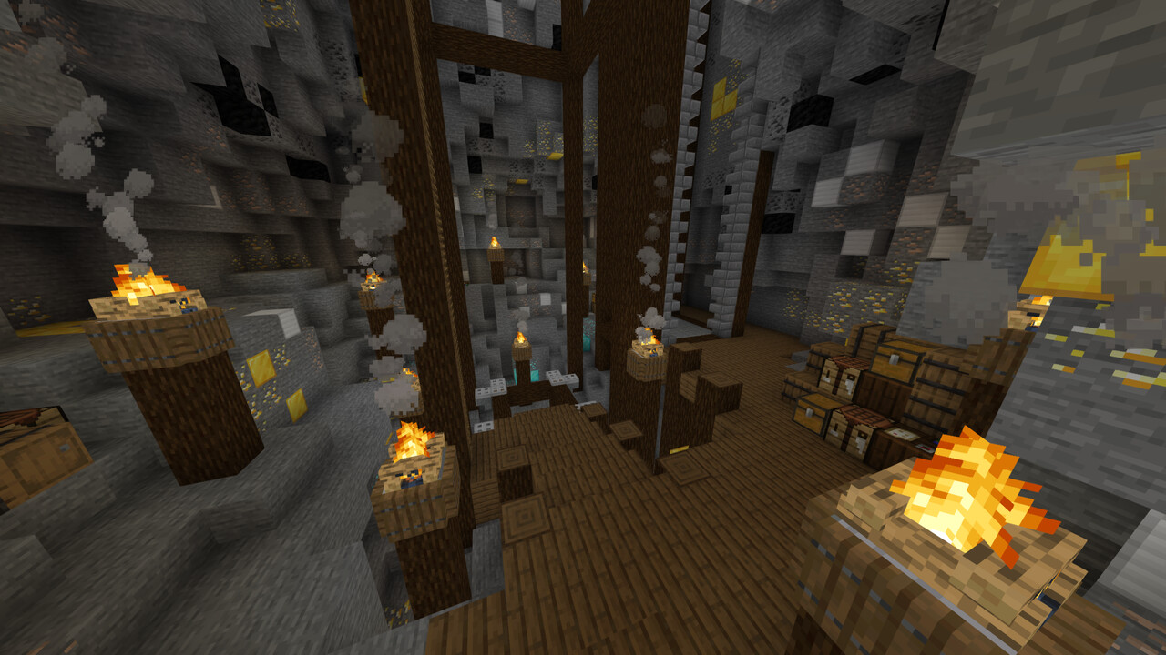 Melar Mountain Guild: Mining Settlement Minecraft Map