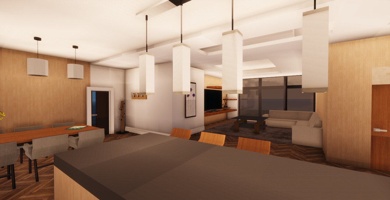 Modern Apartment Interior Design Minecraft Map