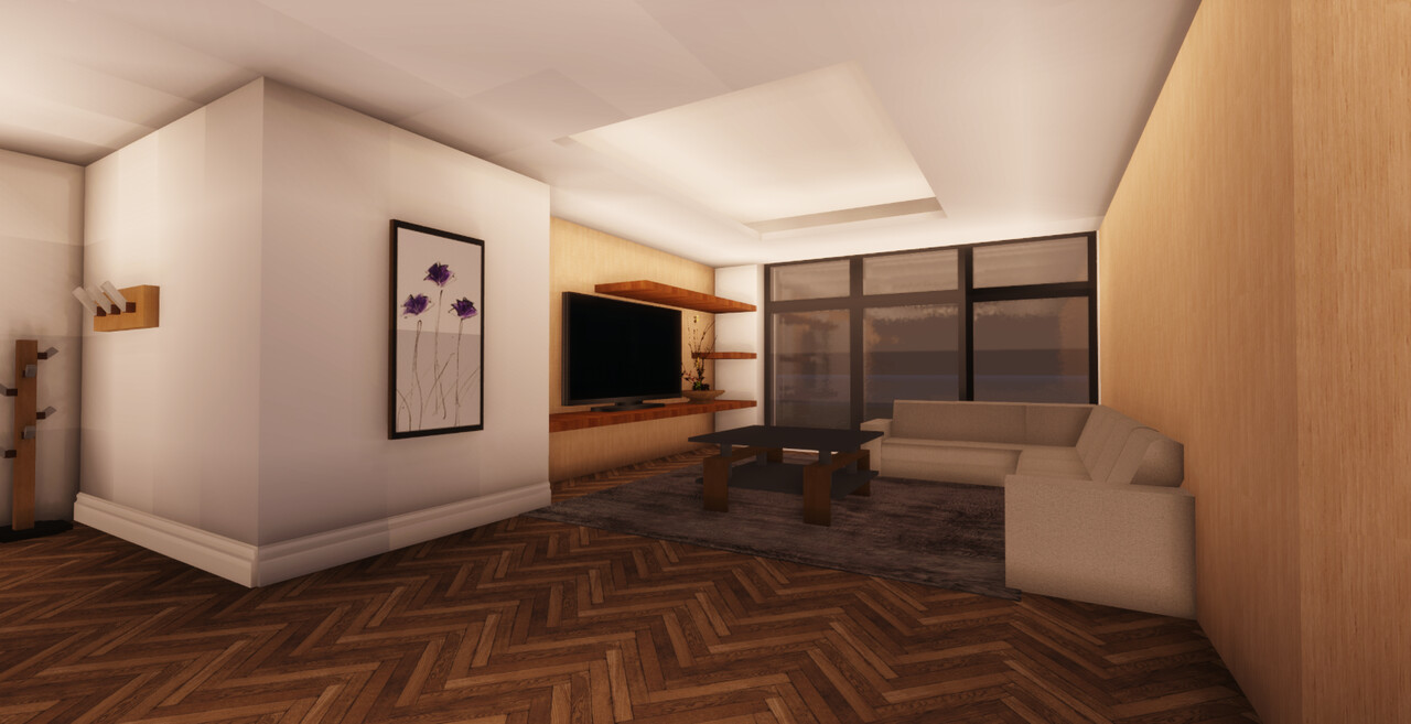 Modern Apartment Interior Design Minecraft Map