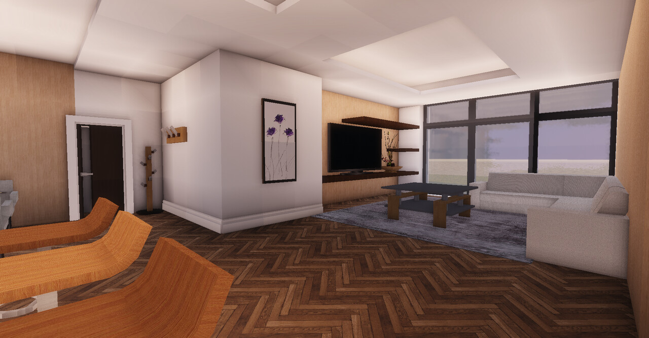 Modern Apartment Interior Design Minecraft Map