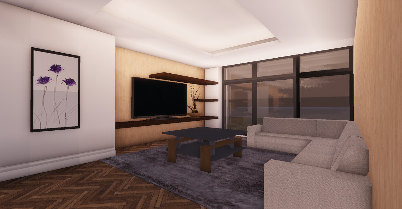 Modern Apartment Interior Design Minecraft Map
