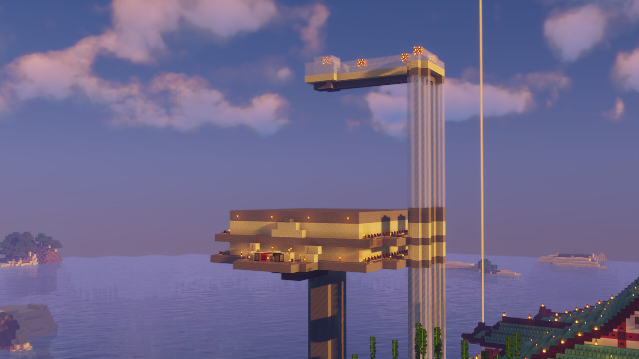 Japanese Style Island Base - Minecraft Survival Realm Tour Minecraft Map