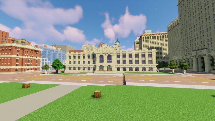 Oakwood City Government Buildings Minecraft Map