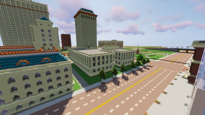 Oakwood City Government Buildings Minecraft Map