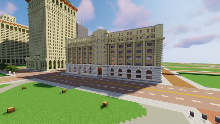 Oakwood City Government Buildings Minecraft Map