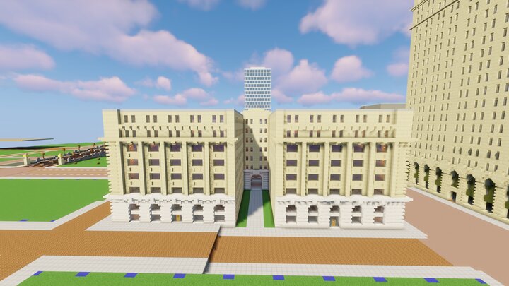 Oakwood City Government Buildings Minecraft Map