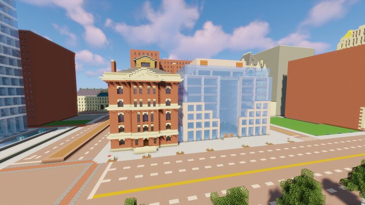 Oakwood City Government Buildings Minecraft Map