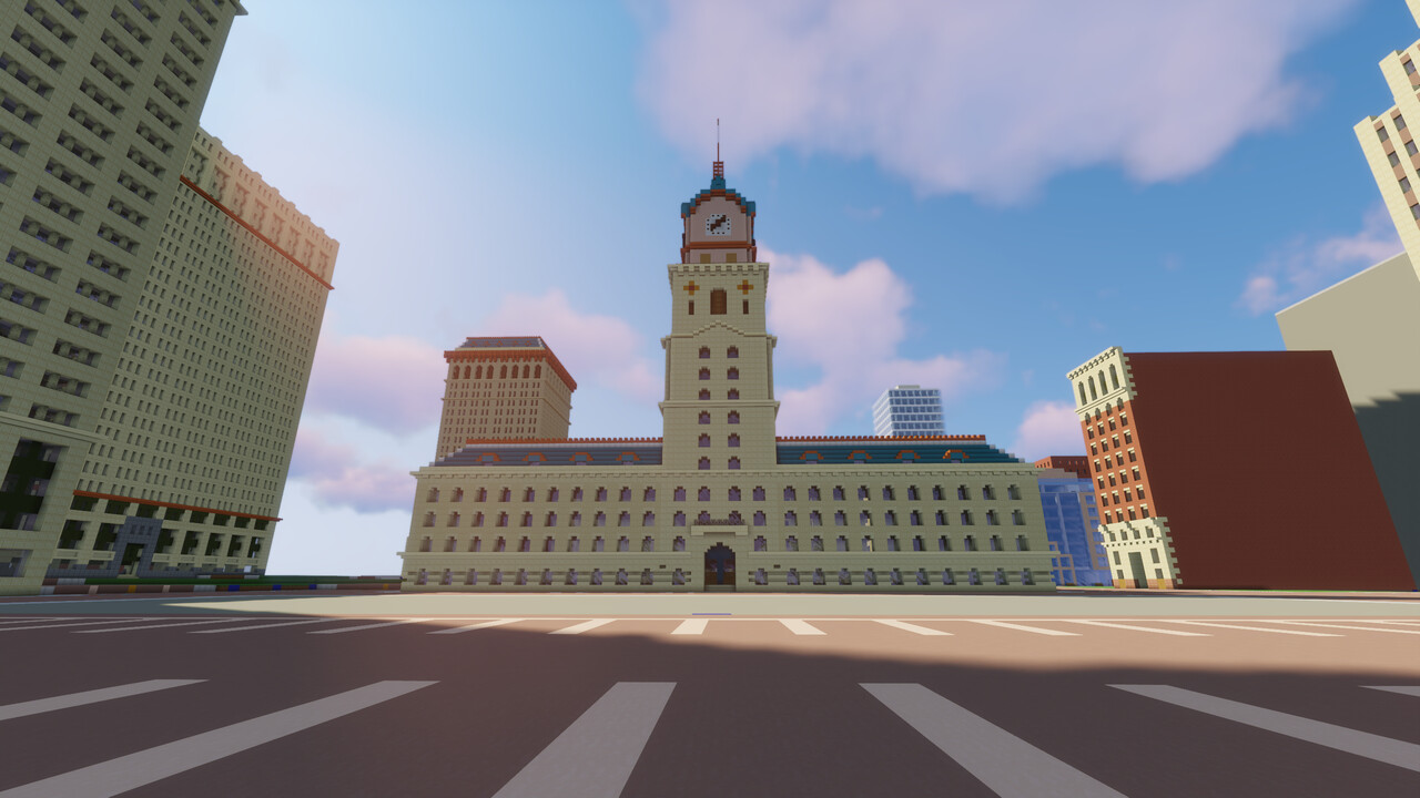 Oakwood City Government Buildings Minecraft Map