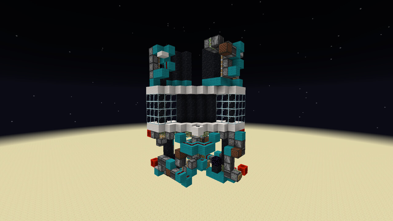 4x4 Diagonal gravity door Minecraft Map