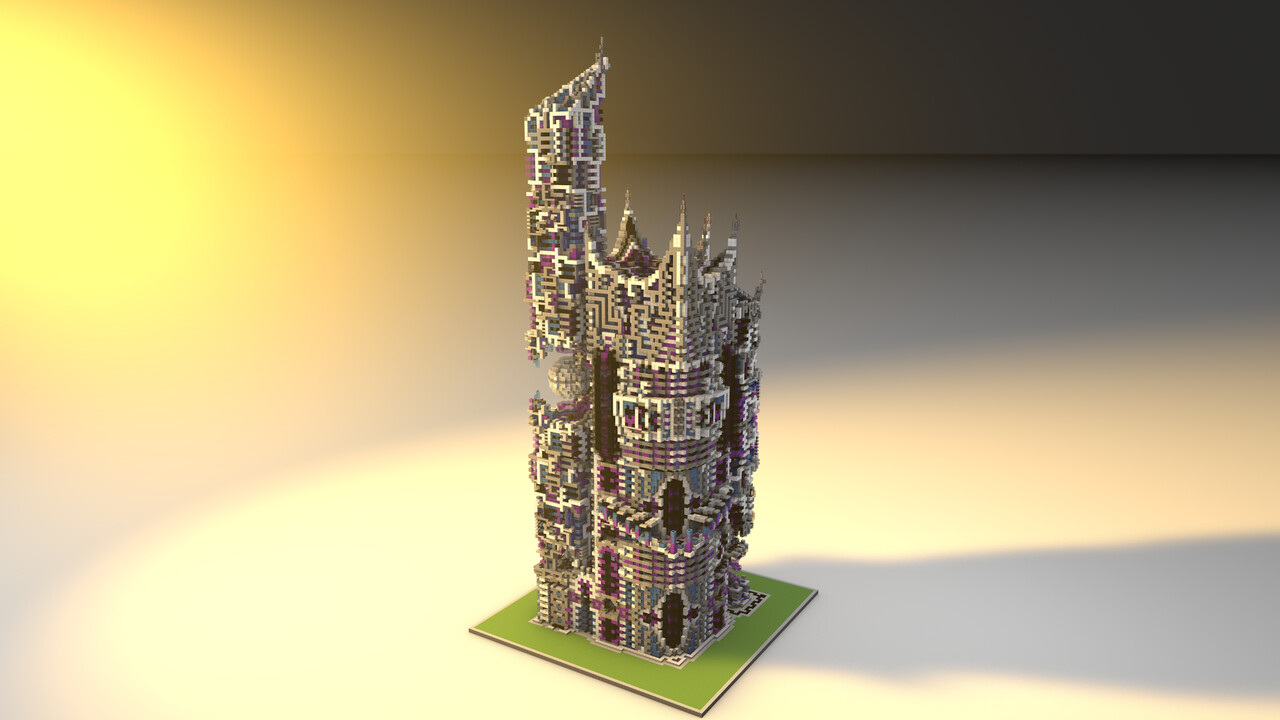 Green Metal Build Challenge Minecraft Map