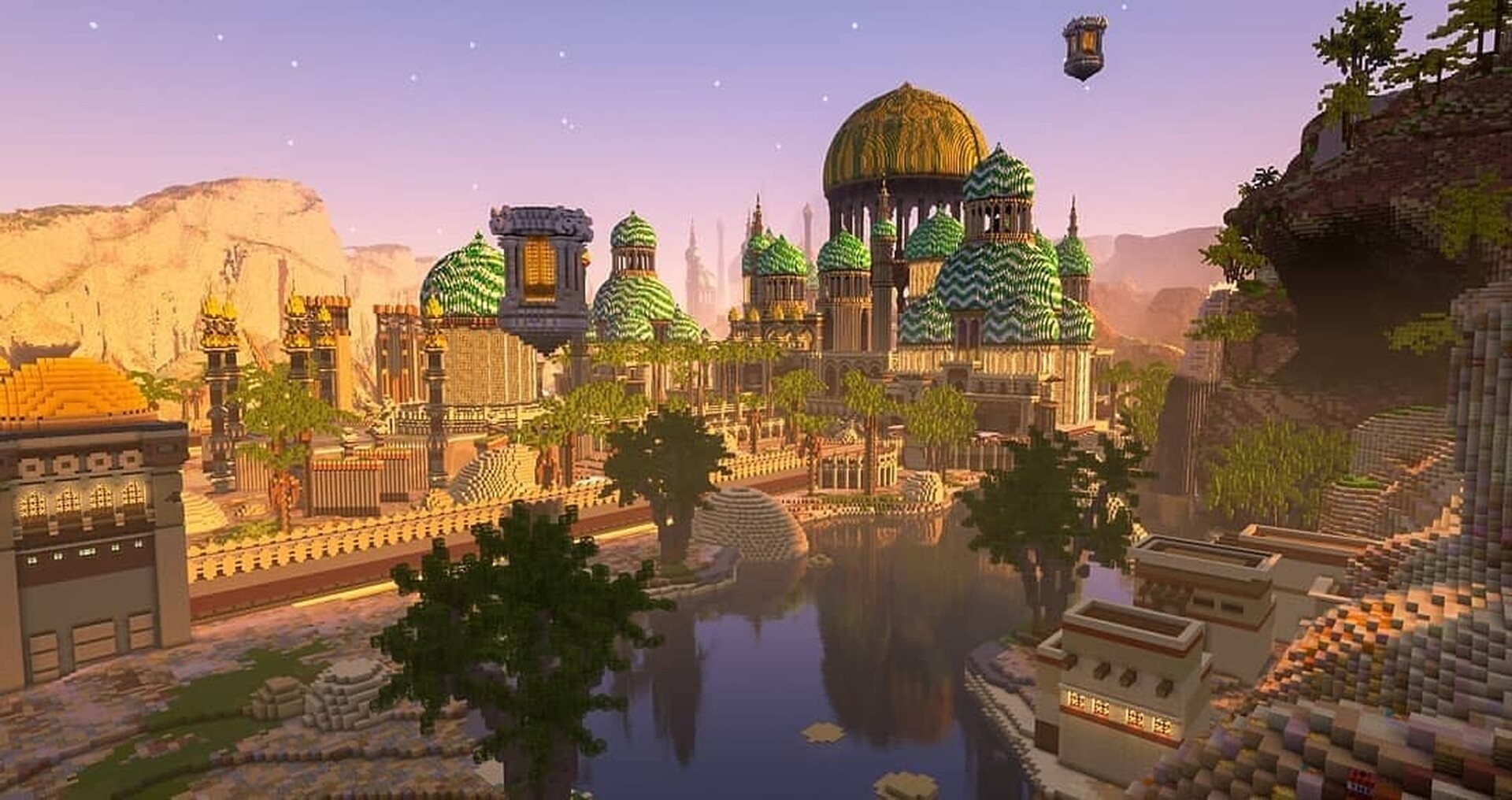 Arabian Buildings In Moon Map Minecraft Map