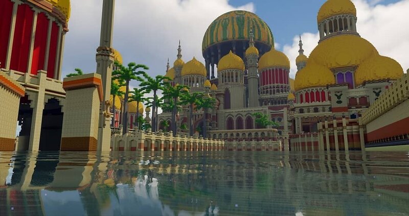 Arabian Buildings In Moon Map Minecraft Map