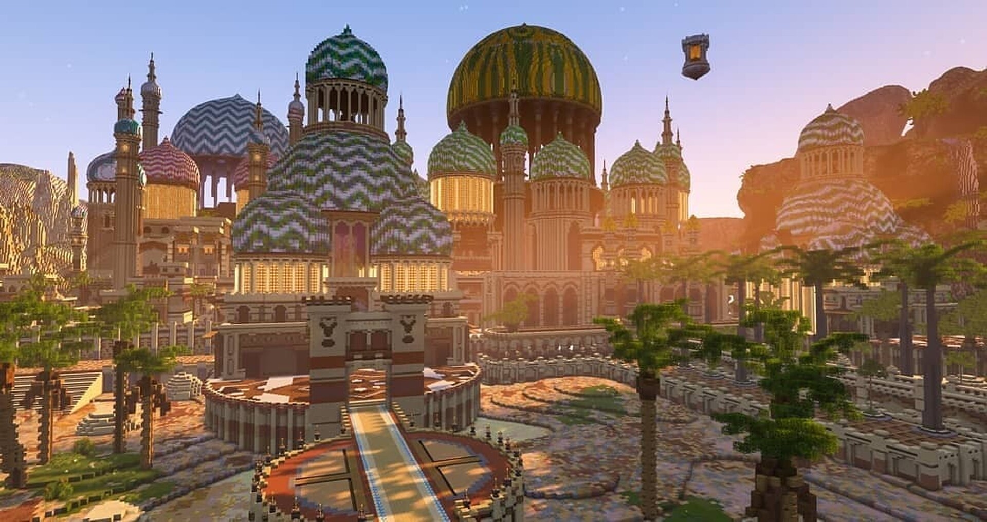 Arabian Buildings In Moon Map Minecraft Map