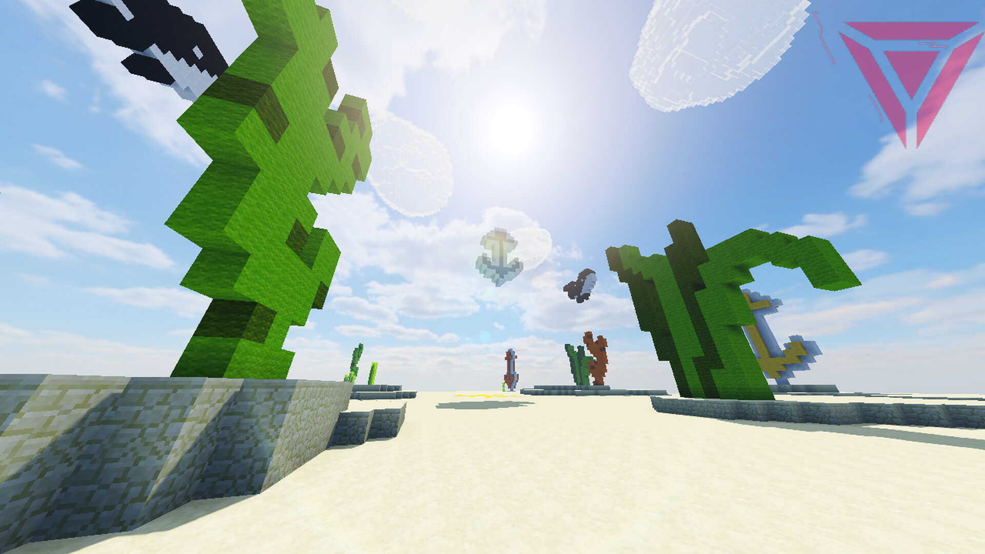 Sea Sahara Arena Map Minecraft Map